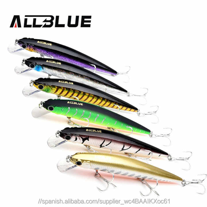 ALLBLUE AB06 Bait Wobbler Fishing Lure 11cm 14.2g Bait artificial de los Minnow Bajo Pike ...