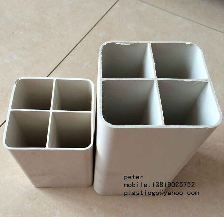 UPVC PP HDPE Hollow Square Rectangular Channel PVC Tube