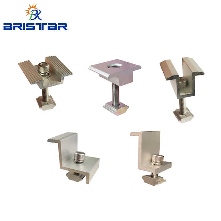 Solar Panel Mounting System - Durable Mid & End Clamps