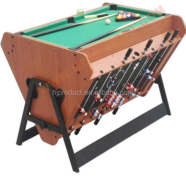 3in1 Rotating Sports Game Table - Push Hockey, Soccer & Pool