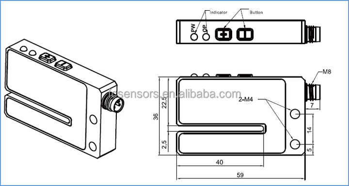 Wholesale Packing Machine Fork Label Sensor with CE
