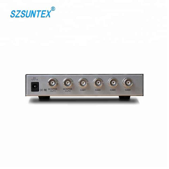 Newest St400s 4ch Color Quad System 4 Channel Video Splitter Processor ...