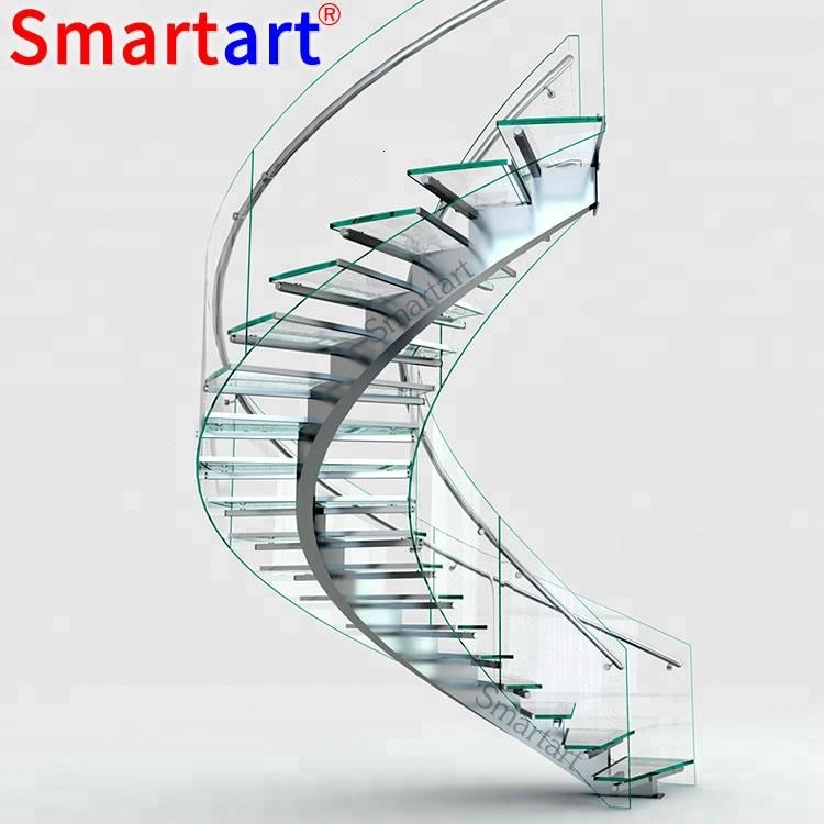 Round Stairs - Custom Spiral Design with Wood & Metal Options