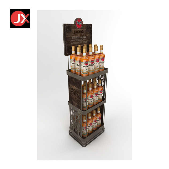 Bacardi Anejo Wine Display Rack - Stylish & Free Standing