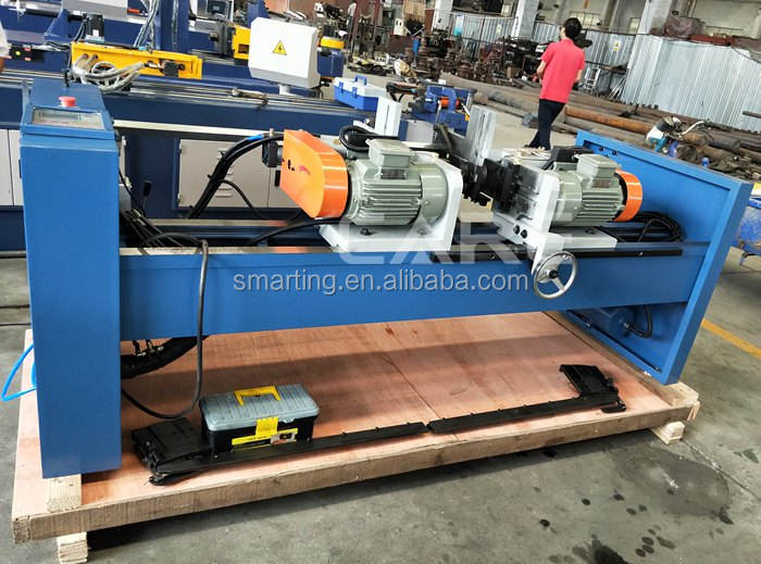 Double-sided Round Bar Chamfering and Deburring Machine