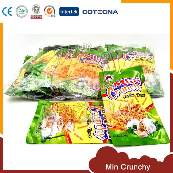 Mini Crunchy Garlic Flavor Biscuits - Crispy Potato Chips Snack