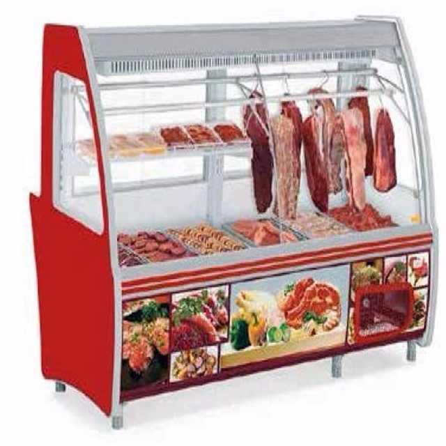Butcher Meat Shop Refrigerator Fridge Showcase/Meat Serve Over Cooler ...