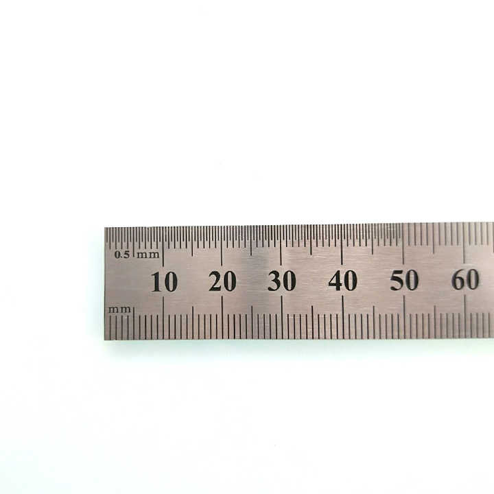 Regla de acero inoxidable STER1015 de 10cm para oficina y escuela