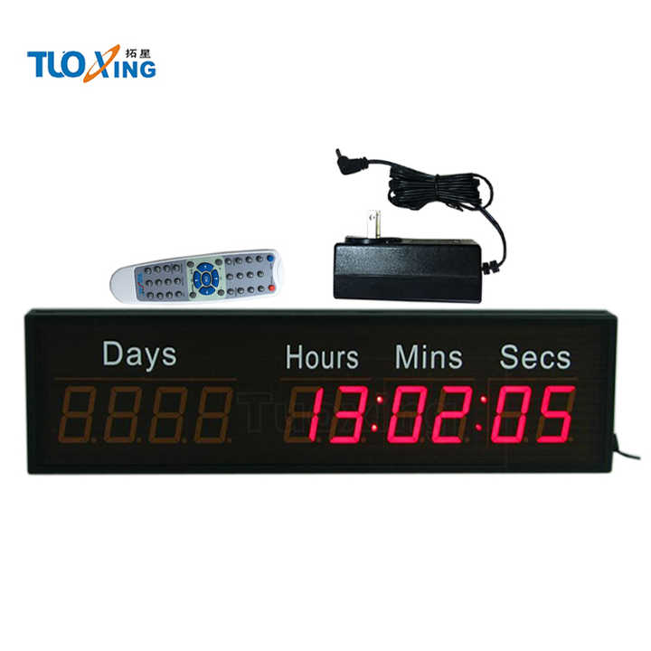 10000 Days LED Digital Countdown Timer Wall Mount - TUOXING