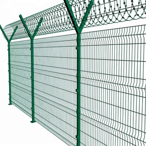 Paneles de seguridad para vallas, malla de alambre recubierta de polvo ...