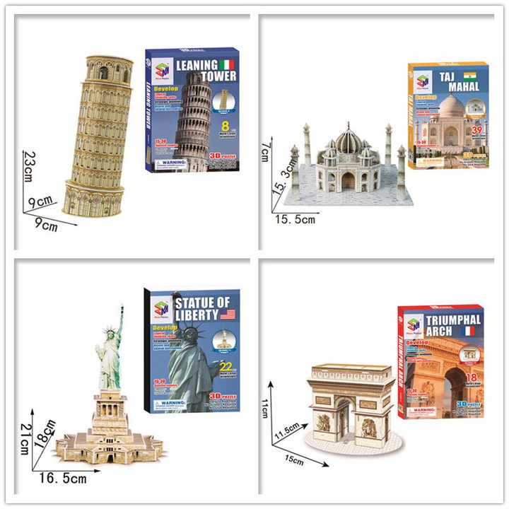 45 Style World Famous Architecture Building 3D Puzzle