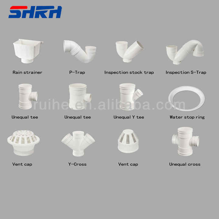 REHOME PVC P Type Gully Trap - Efficient Drainage Solutions