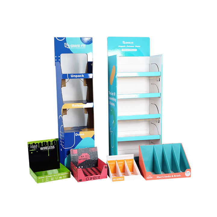 3 Tier Cardboard Stack Display - Eco-Friendly Retail Solutions