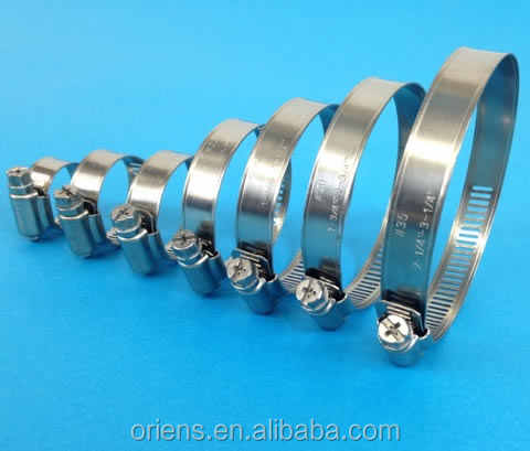 Stainless Steel Pipe Tightener - American Style Hose Clamp