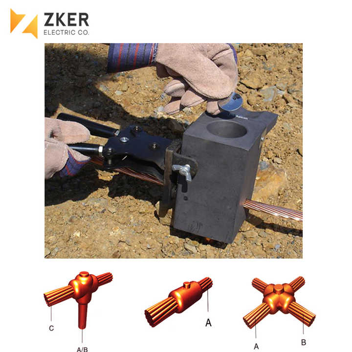Zker Grounding Earthing Rod Exothermic Welding Mould