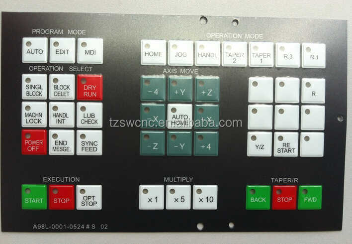 Fanuc Series Original CNC Keyboard Cover Sheet A98L-0001-0524