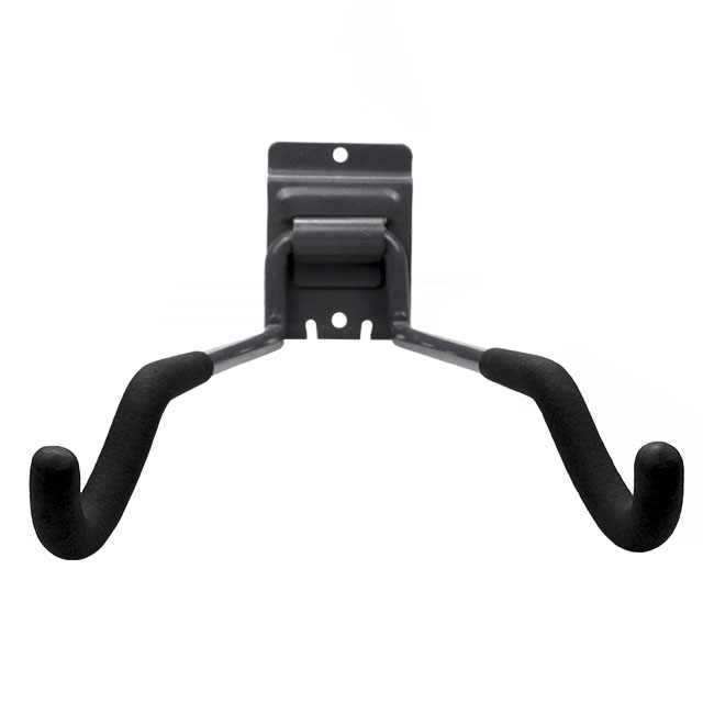 Double-Arm Horizontal Bike Hanger Hook Metal Wall Mounted Bicycle ...