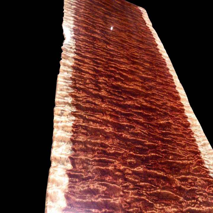 Live Edge Desktop Waterfall Bubinga Board - Precious Wood