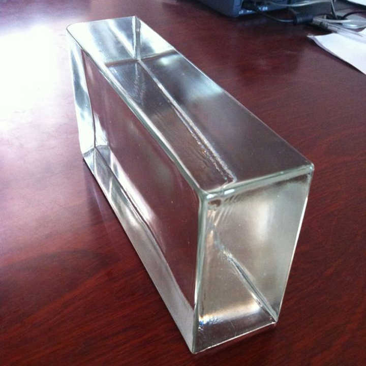 Crystal Glass Brick Block - Transparent Cuboid for Decoration & OEM