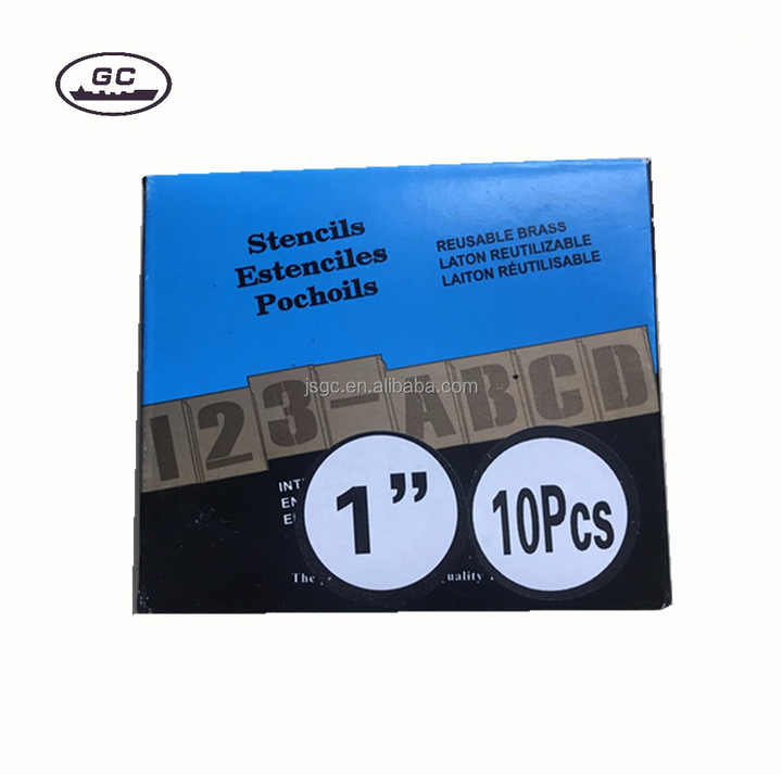 IMPA 613149 Brass Stencil Letter and Figure Sets for Durable Printing