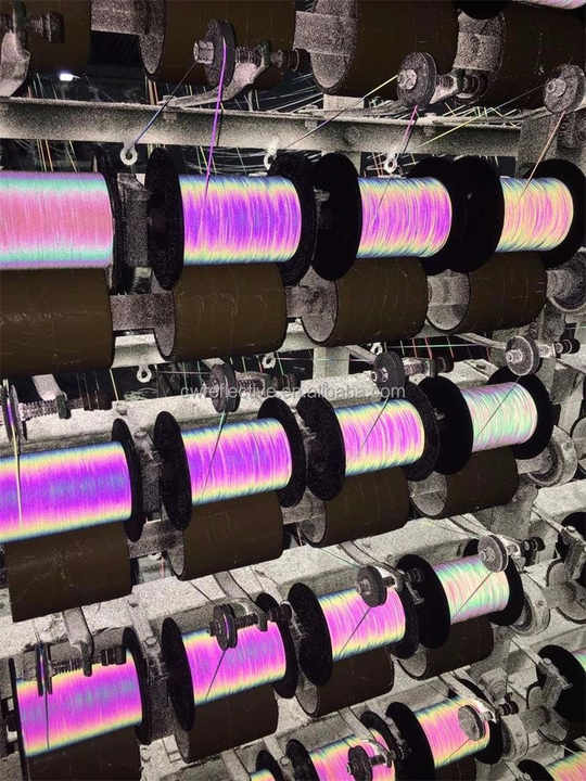 Double Side Rainbow Reflective Yarn for High Visibility
