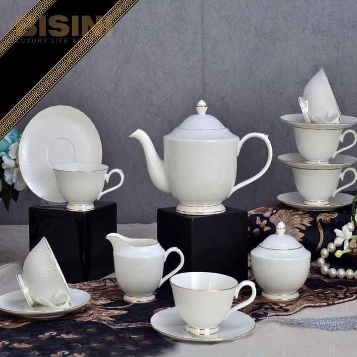 Luxury Design Gift Box Packaging - 15pcs Ceramic Bone China Coffee Tea Sets