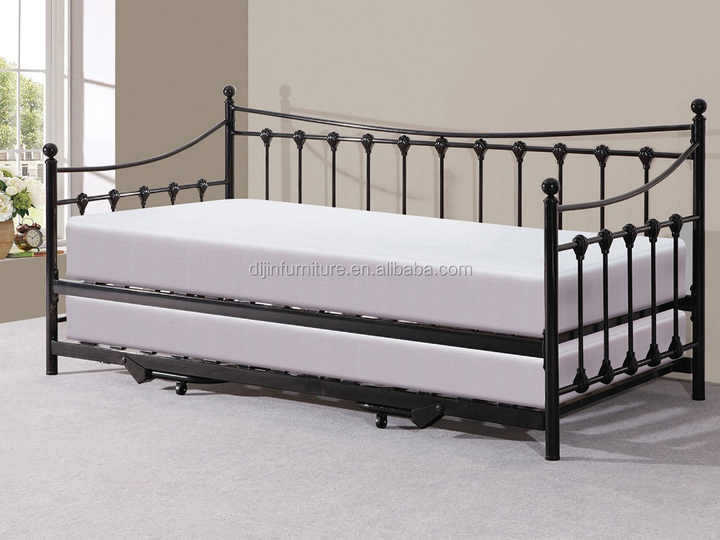 Memphis Pull Out Trundle Bed Black Metal Day Bed Alibaba