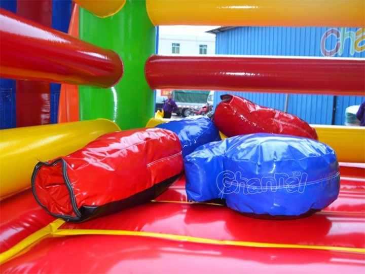 Kids Inflatable Double Boxing Ring Bouncer Jumper - Fun & Safety