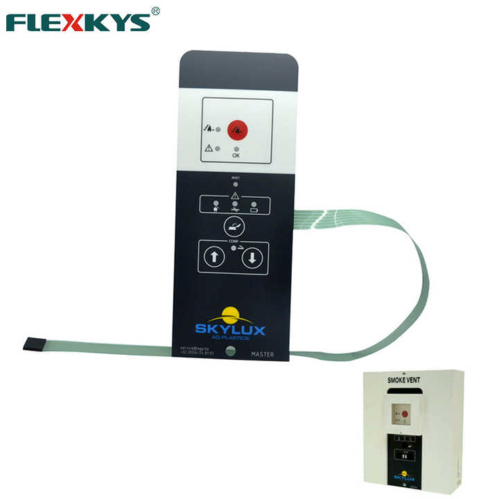Custom flexible push button control panel matrix membrane switch panels ...