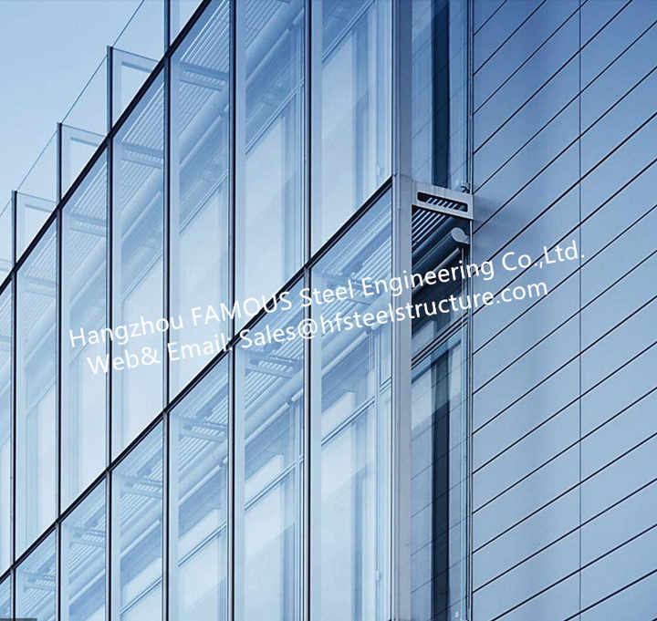 Monolithic Glass Facade Curtain Wall Unitized And Fabricated With ...