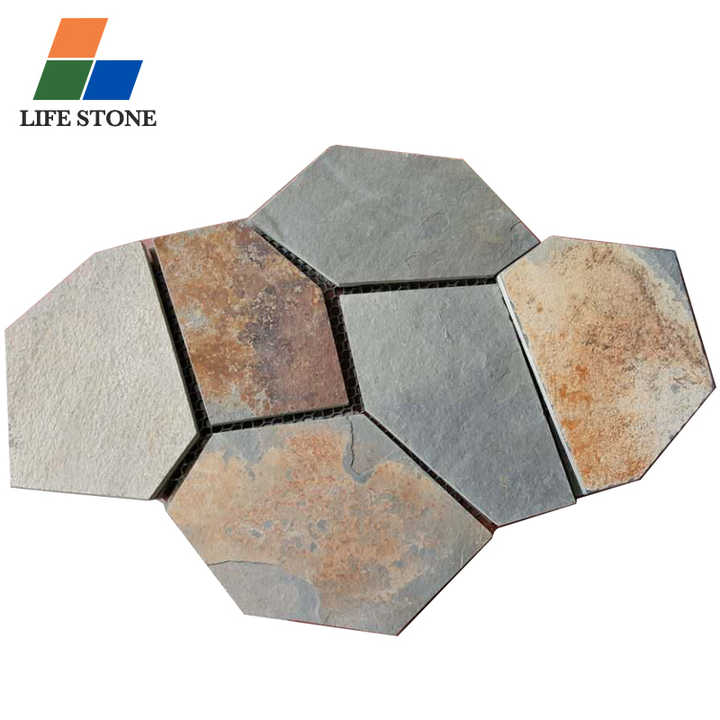 Garden Outdoor Patio Paver Stones - Natural Slate Tiles