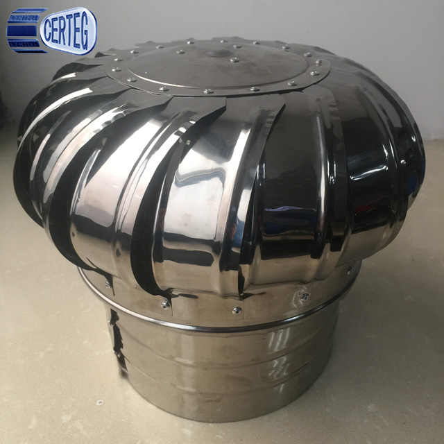 Stainless Steel Roof Vents - Efficient Wind Spinning Chimneys