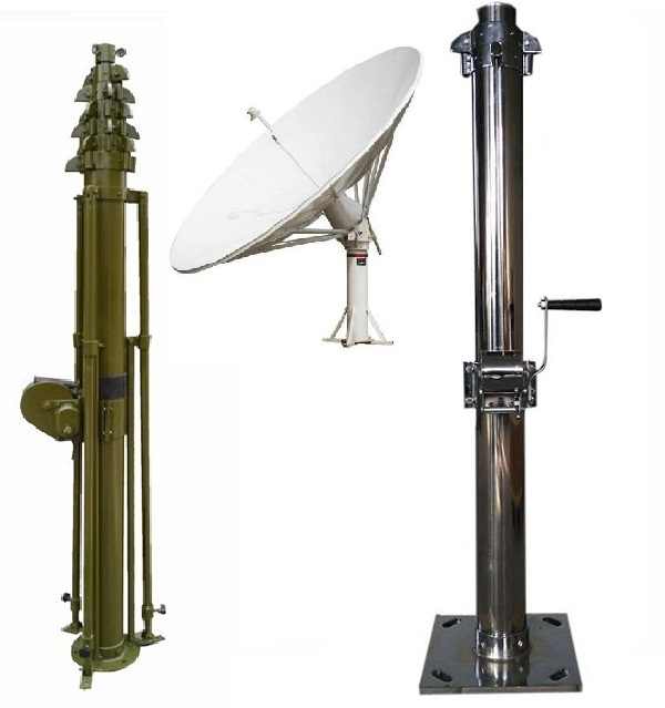 6m to 12m portable crank up telescoping mast pole for radio ...