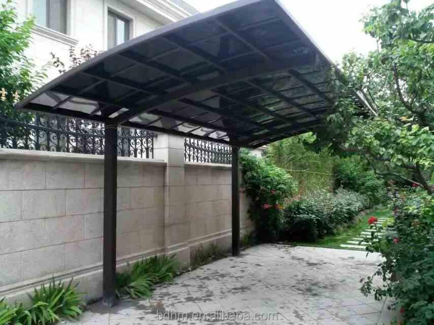 Single Slope Carport - Aluminum Waterproof Shelter