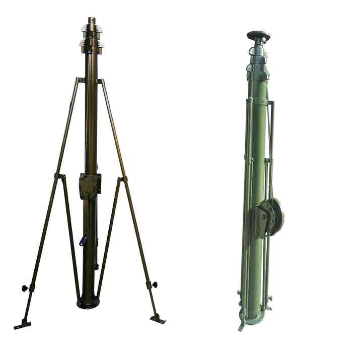 6m, 10m, 12m Aluminum Telescoping Pole for Telecommunications