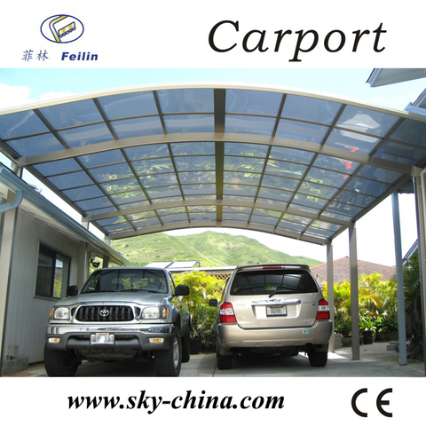 Strong and durable aluminum car parking shade Metal Frame Material and ...