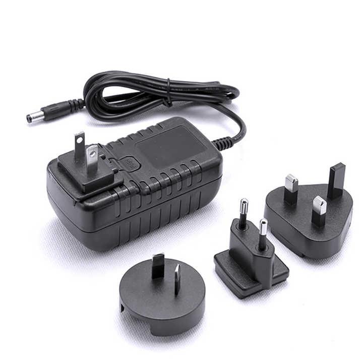 36w interchangeable plugs power adapter 24v1.5a all-in-one chargers ac dc 12v3a adapters with UK ...