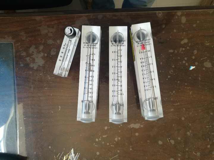 LZM Acrylic Rotameter with Regulator Panel Mount Acrylic Glass Rotameter