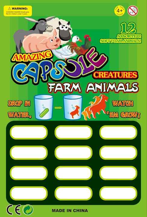Magic Grow Capsules - Soft Foam Animals for Kids