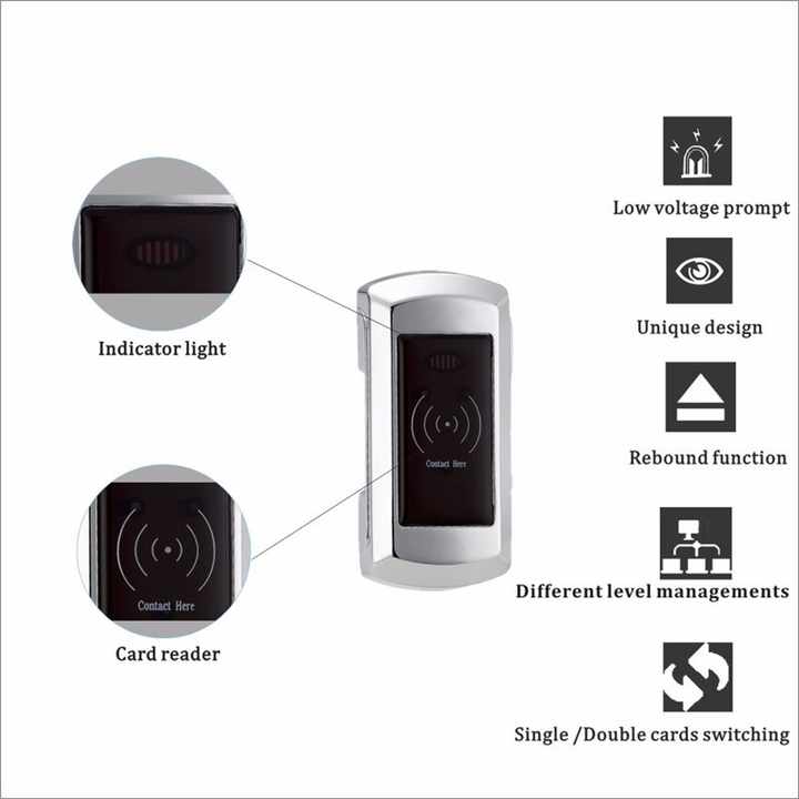 Digital Smart RFID Cabinet Lock Gym Locker Lock Keyless for Supermarket ...
