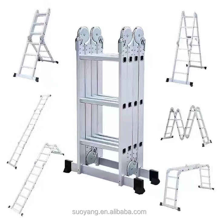 Lidl Folding Aluminum Ladder - Multi Purpose & Durable