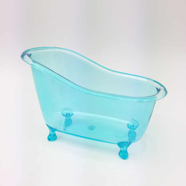 Transparent Mini Plastic Bathtub Containers for Personal Care