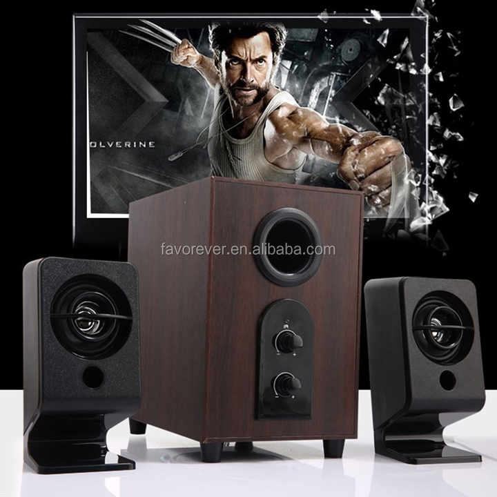 A8 Supper Base 2.1 Wood Computer Speaker for Home Theatre