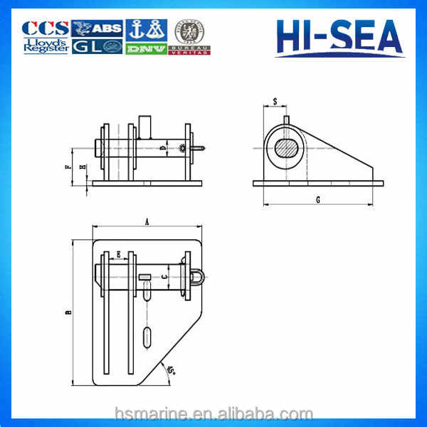 Marine Towing Bracket SMIT Bracket - Durable & Efficient