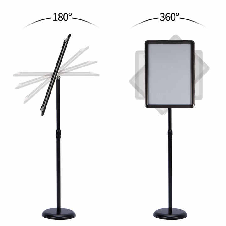 8.5*11inch Hot Sell Aluminum Telescopic Sign Stand for Ads