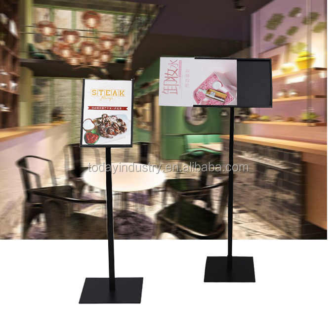 Height Adjustable Portable Sign Holder A3a4 Floor Poster Stand Menu ...