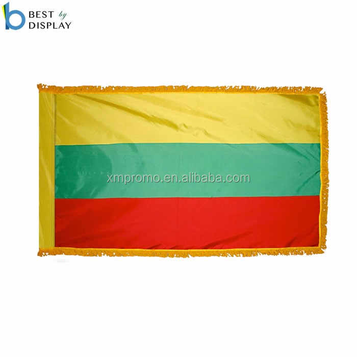 Customizable 3x5ft Tassel Flag - Colorful National Display