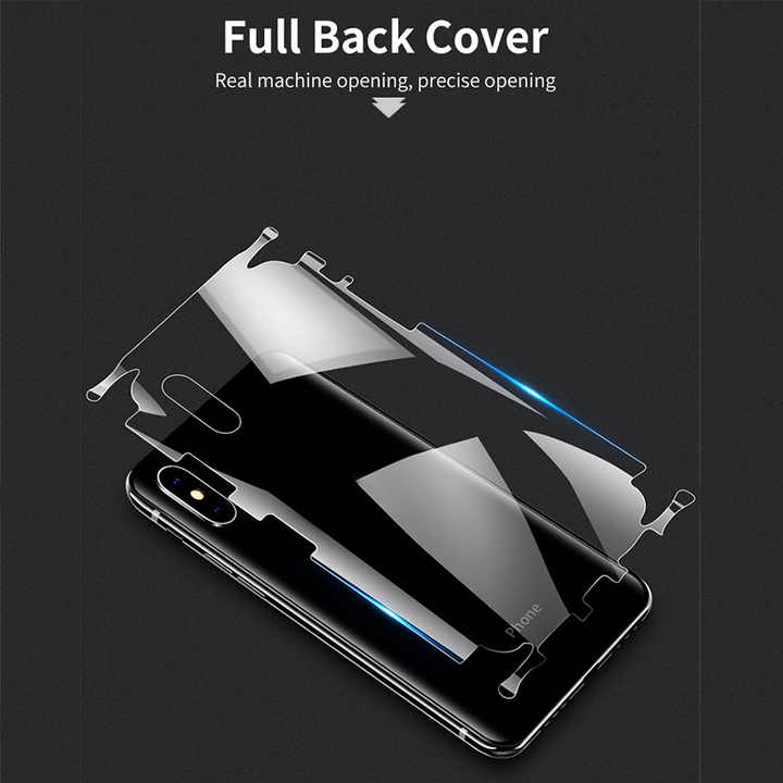 Custom Mobile Phone Full Back Body Cover - Clear TPU Film