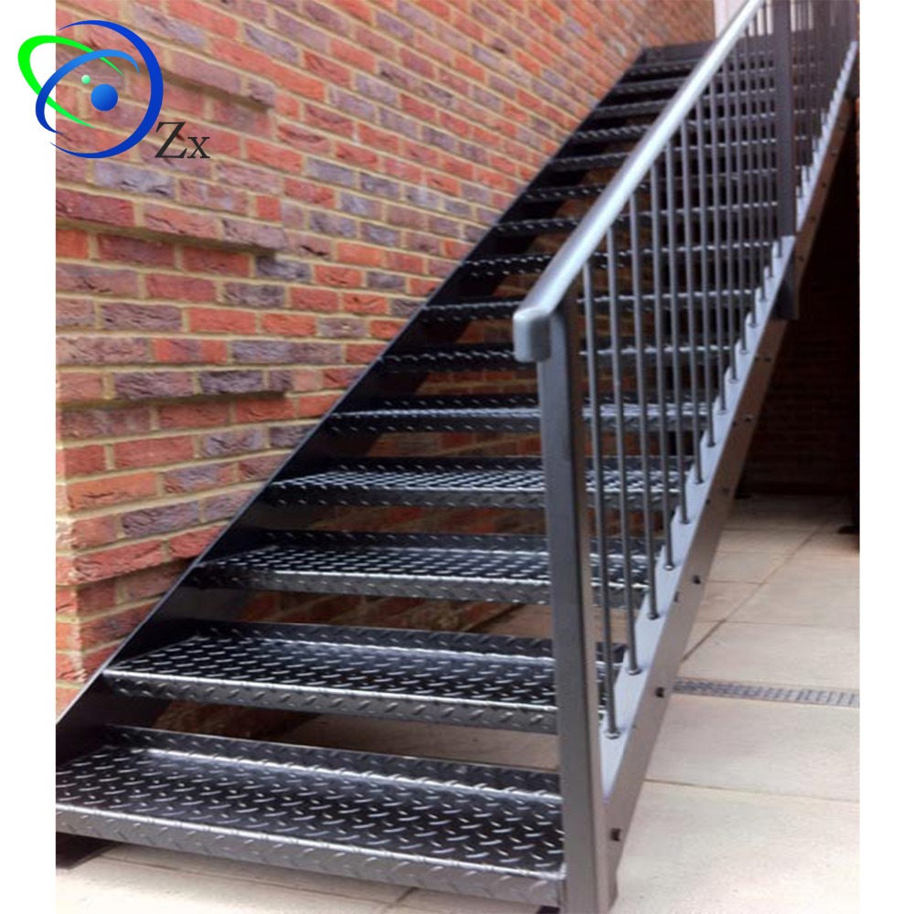 Outdoor Fire Escape Steel Stairs - Durable & Safe Solutions