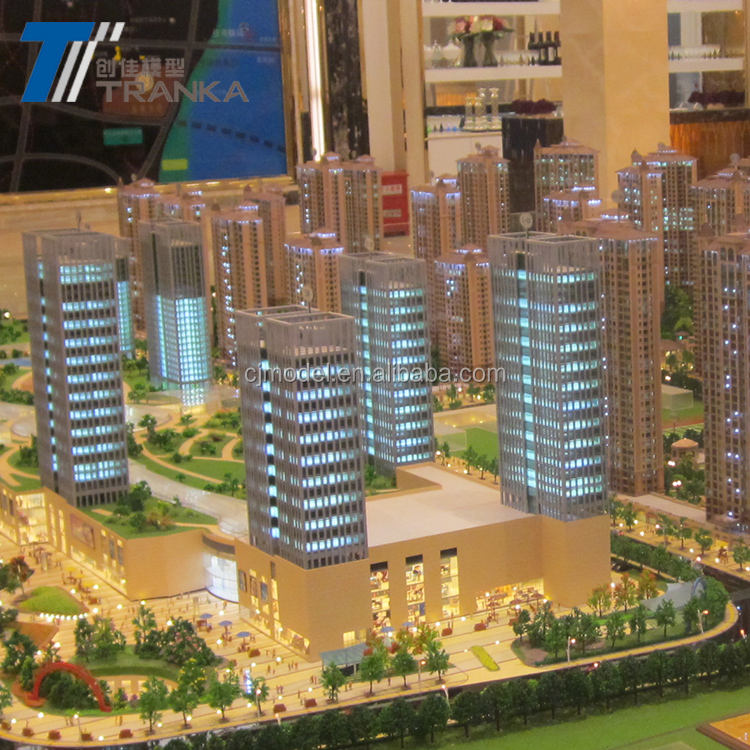 High Quality Commercial Acrylic Model Building - Ho Train Scale Model